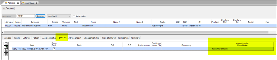Abweichender Kontoinhaber für SEPA-Überweisungen – M-SOFT